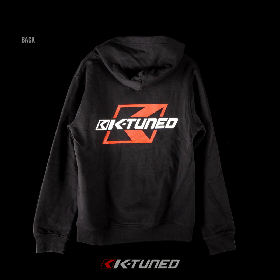 New* K-Tuned Hoodie - White and Red Logo on Black